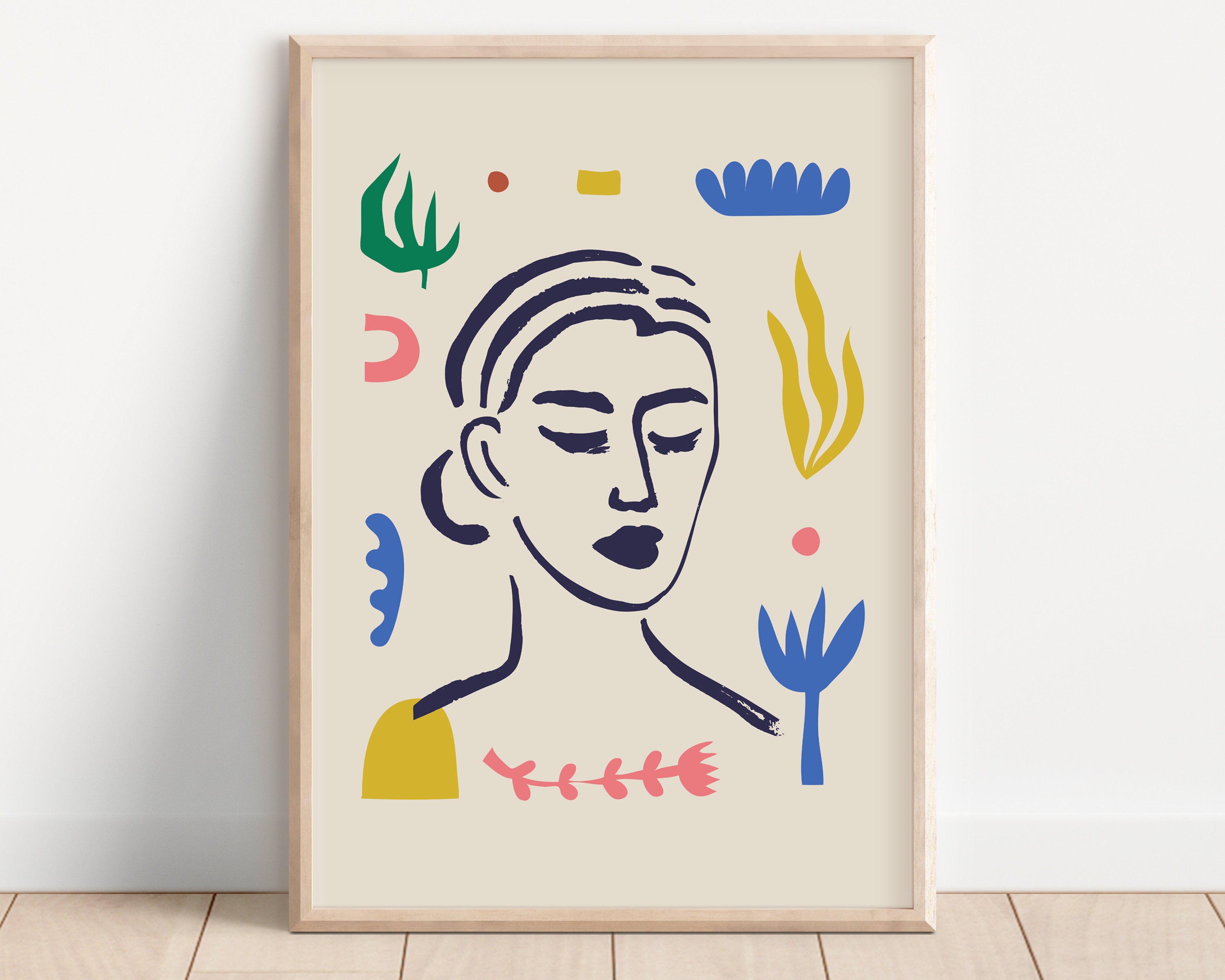 Matisse Face Print Downloadable Prints Woman Drawing Human - Etsy
