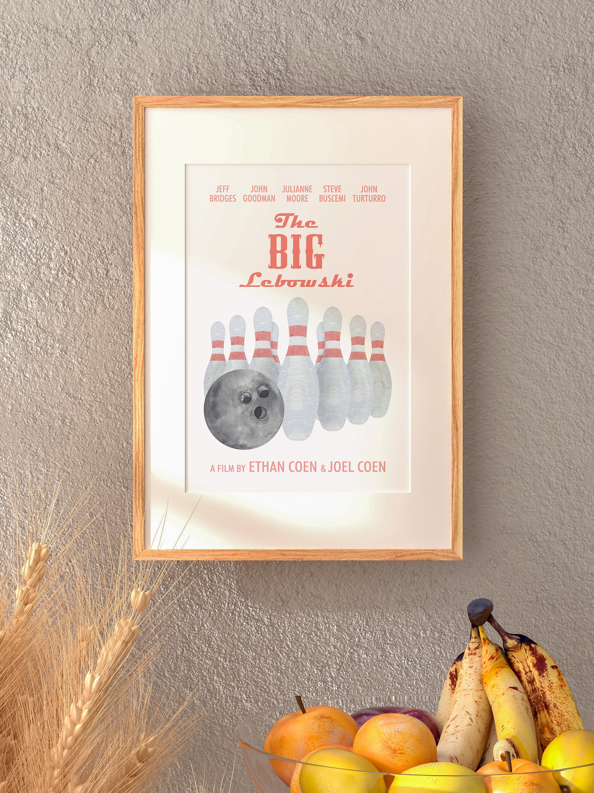 The Big Lebowski Poster the Dude Joel Coen Ethan Coen - Etsy