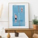 Swimming Pool Print, Swimmers Artwork, Swimming Poster, Retro Sport ...