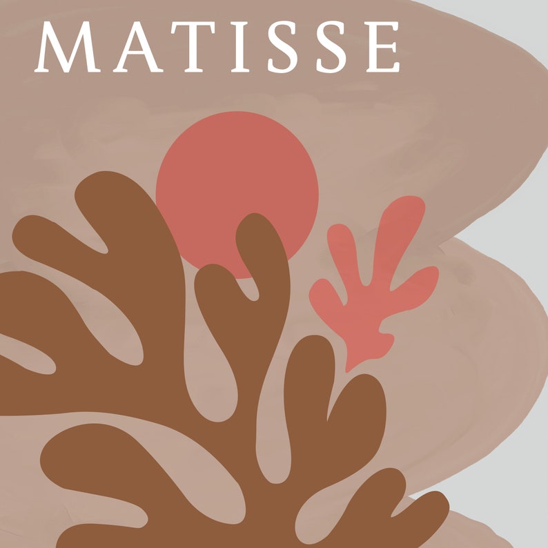 Henri Matisse Print, Cut Outs Matisse, Exhibition Poster, Pastel Color ...