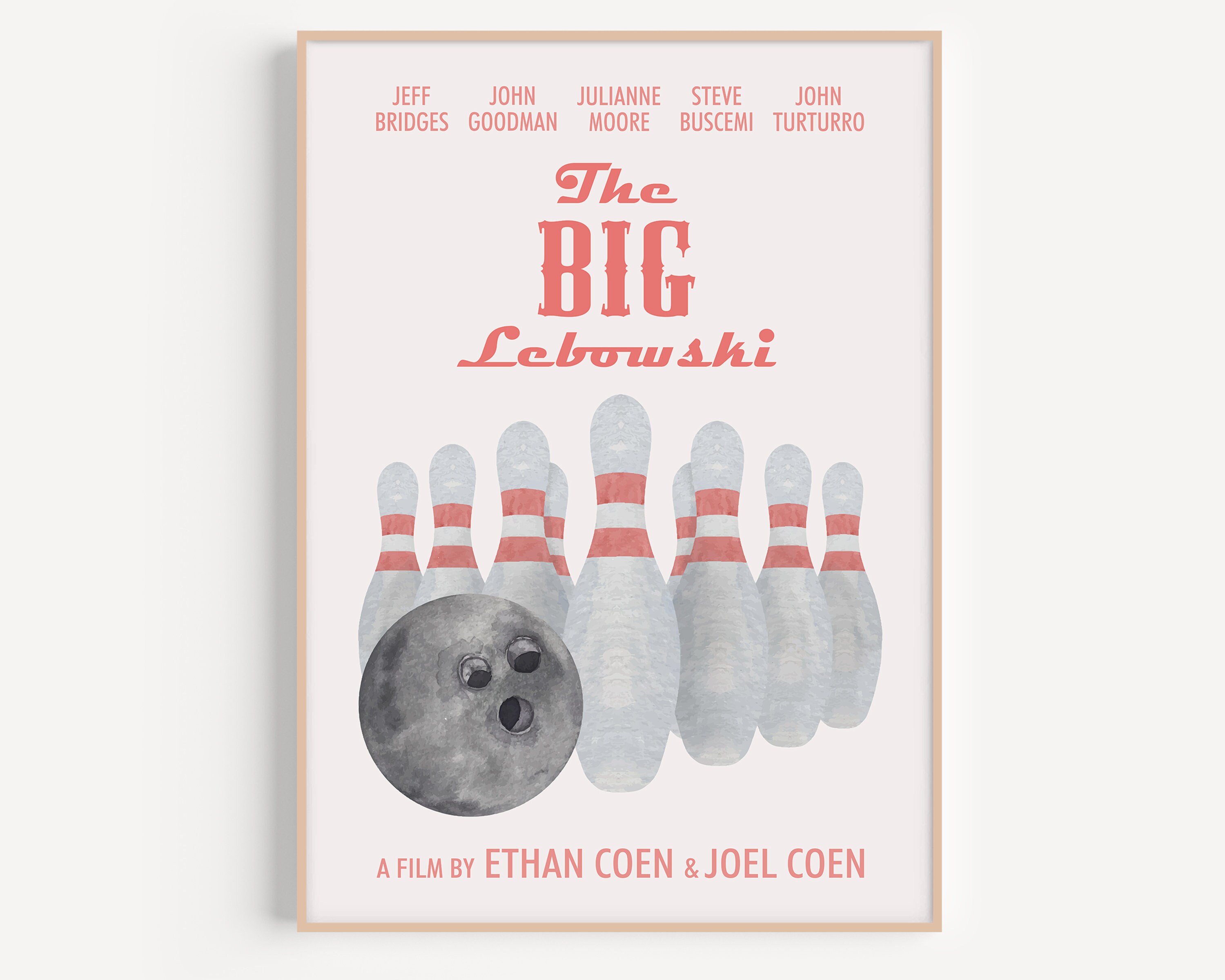 The Big Lebowski Poster, the Dude, Joel Coen, Ethan Coen, Bowling Print ...