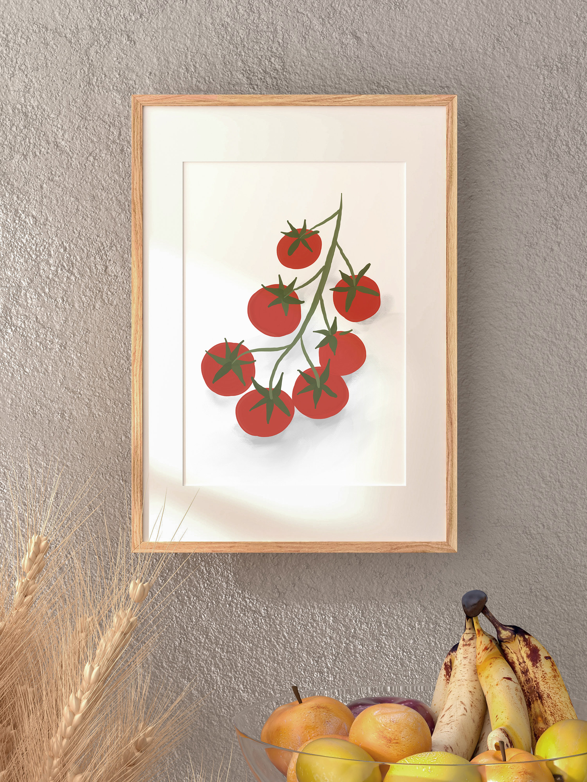 Tomato Wall Art, Food Poster, Tomato Print, Tomato Poster, Kitchen ...