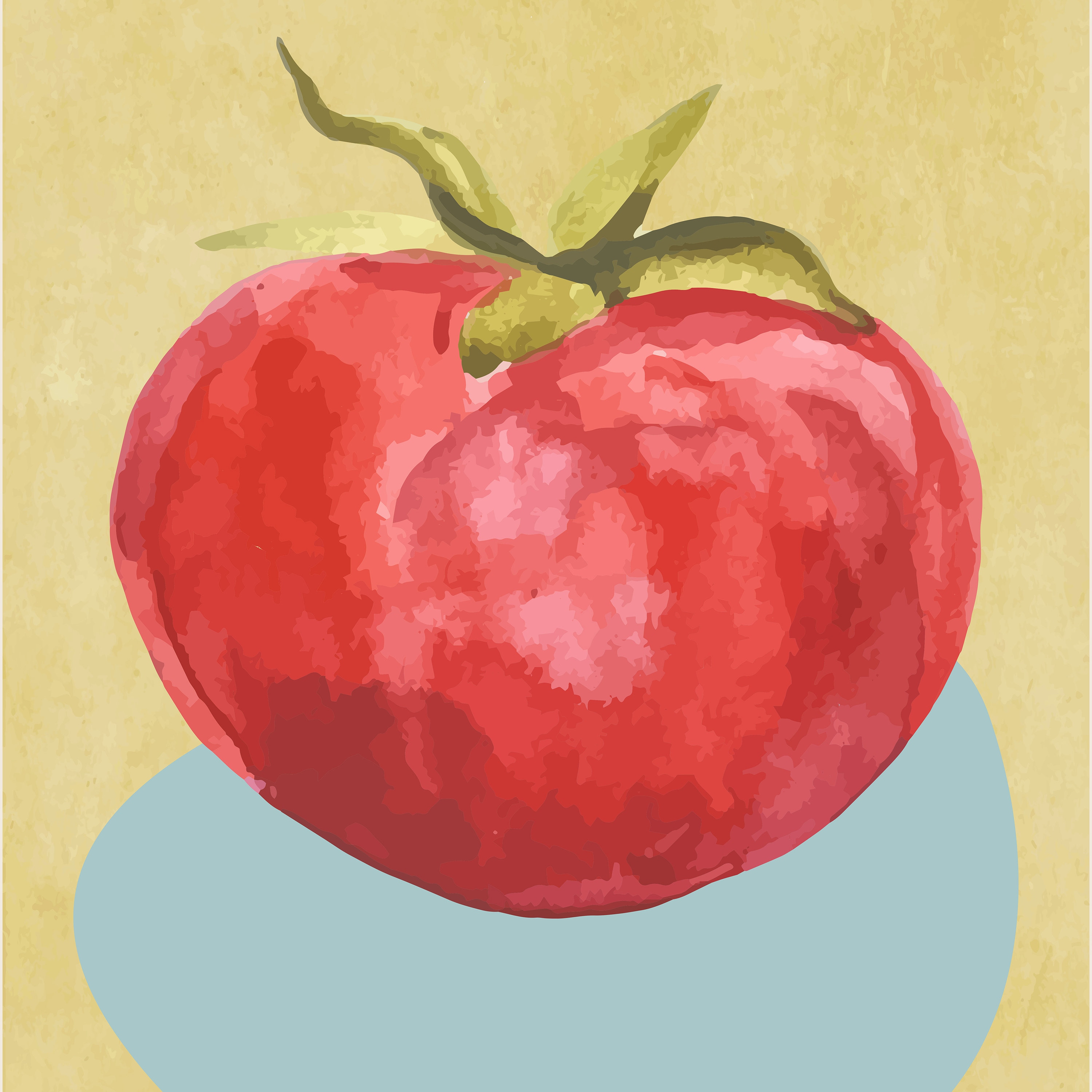 Tomato Poster, Tomato Wall Art, Food Poster, Tomato Print, Kitchen ...