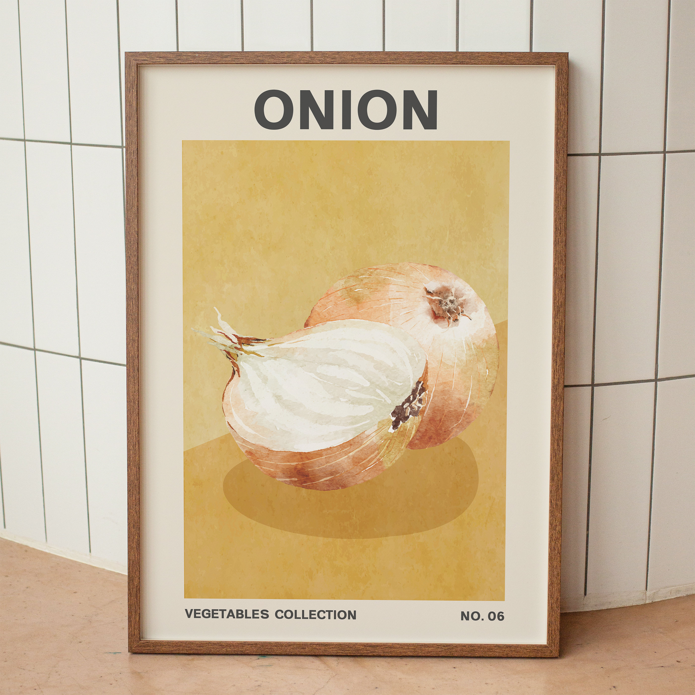 Retro Onion Poster, Onion Wall Art, Food Poster, Onion Print, Kitchen ...