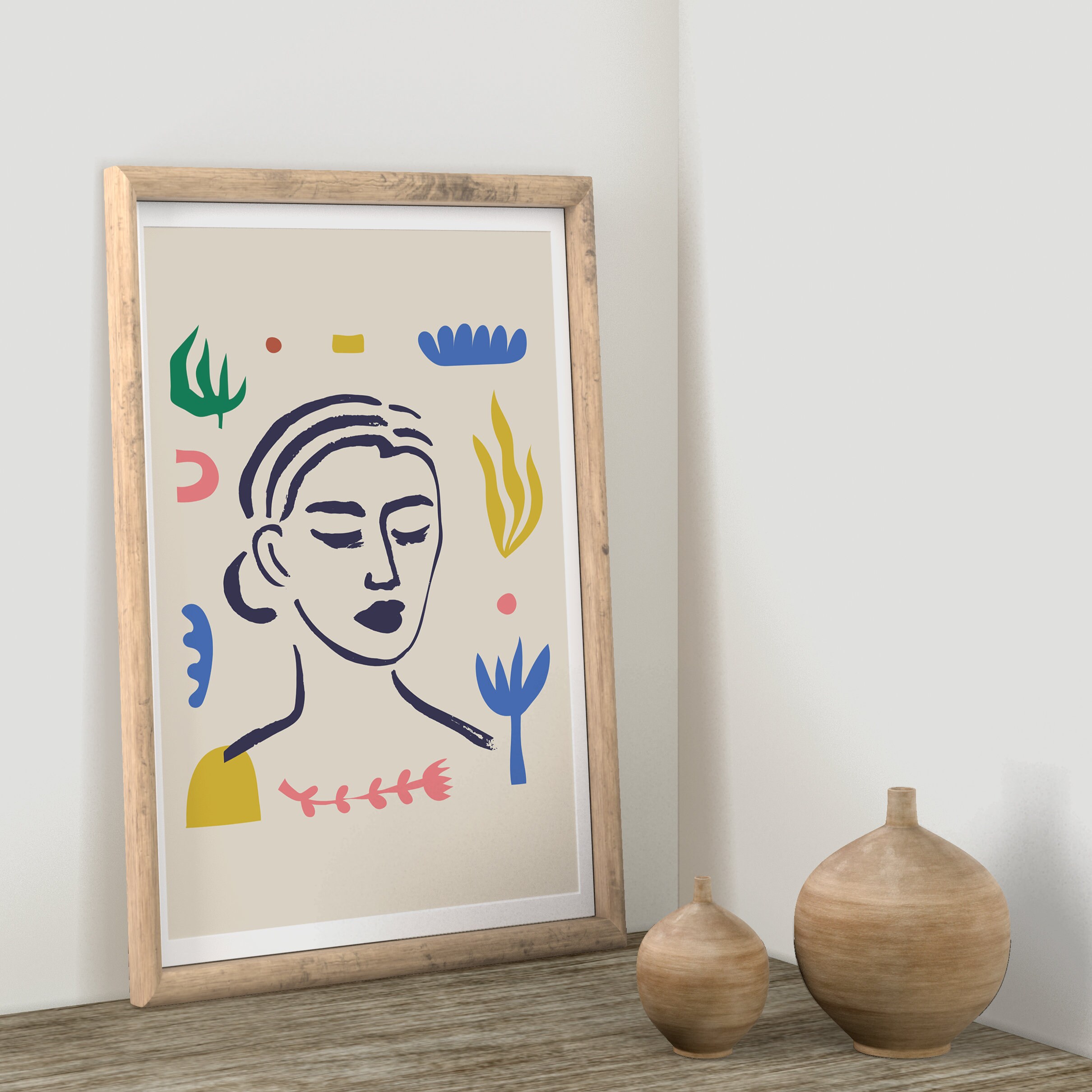 Matisse Face Print Downloadable Prints Woman Drawing Human - Etsy