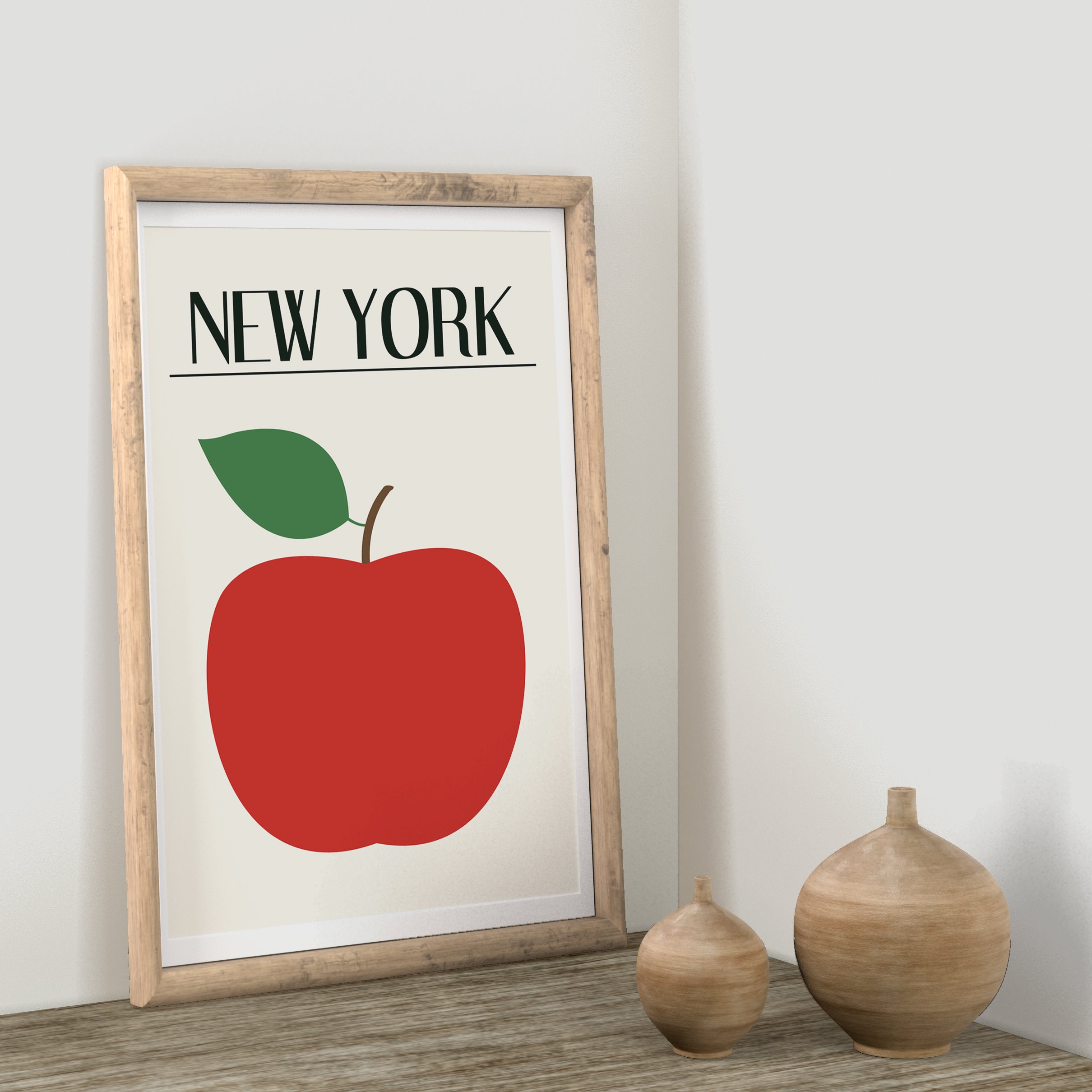 New York City Travel Print, New York Poster Art, Big Apple Poster, Ny ...