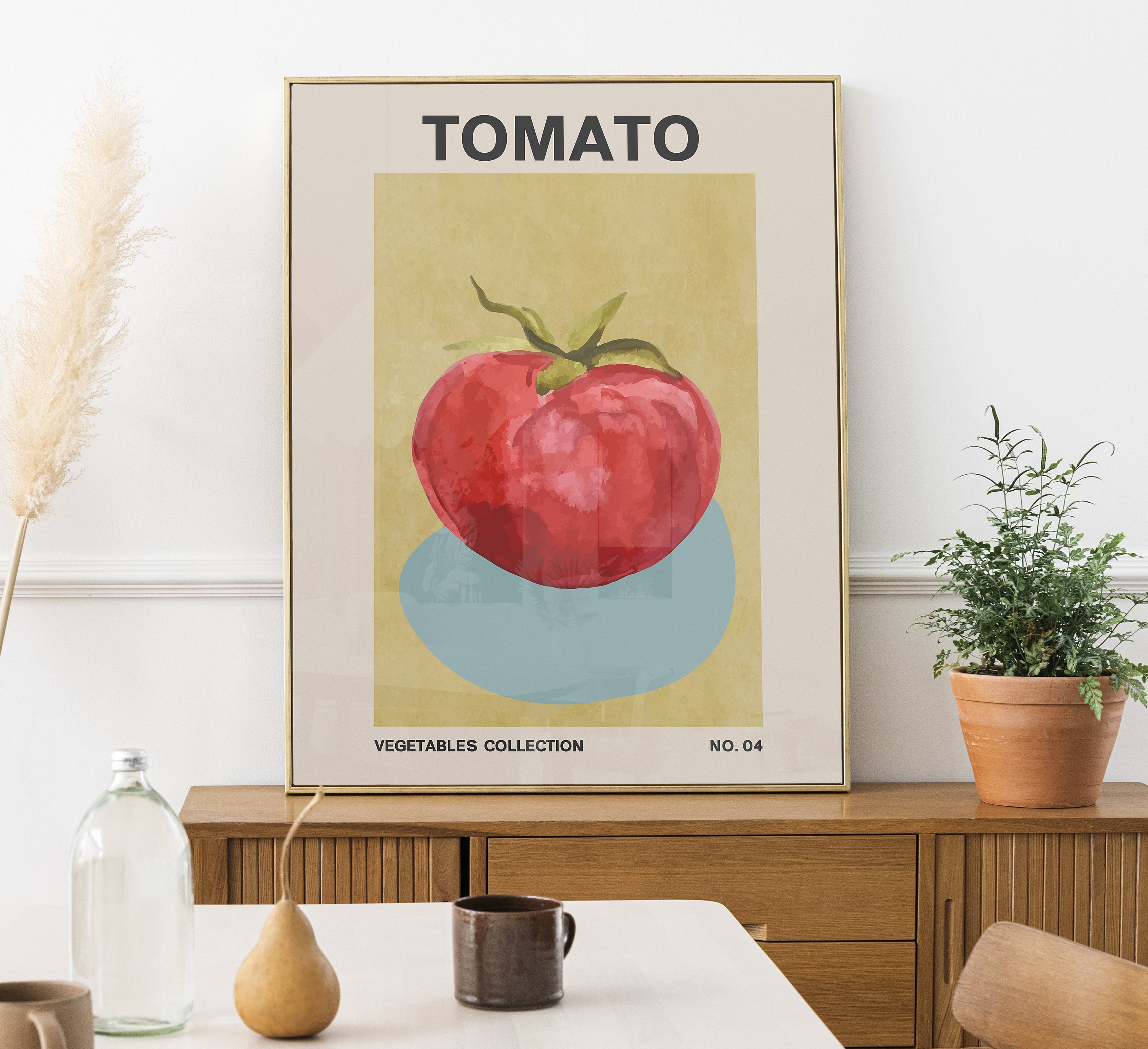 Tomato Poster Tomato Wall Art Food Poster Tomato Print - Etsy