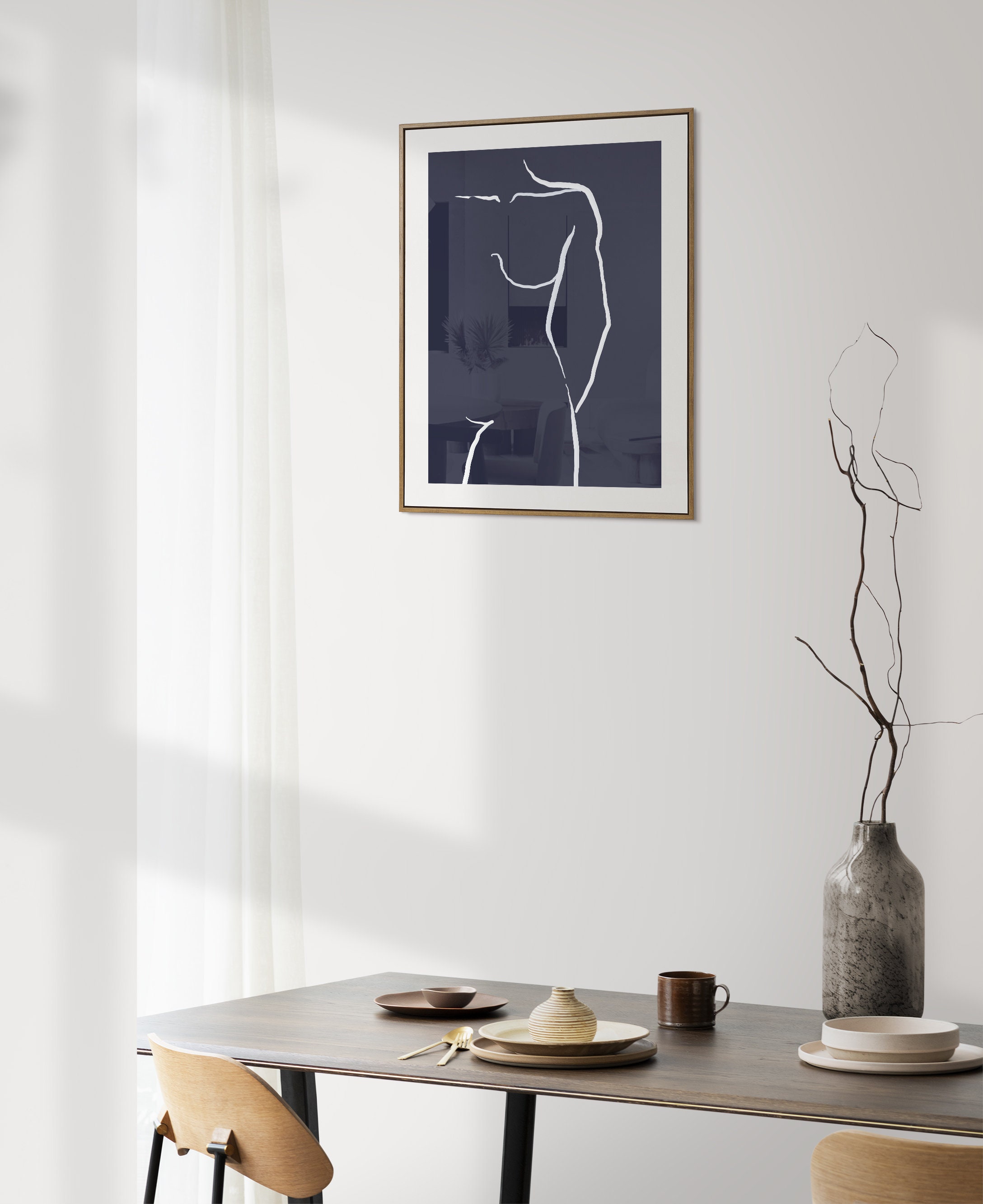 Woman Body Sketch, Female Body Art, Digital Download, Classic Art Print ...