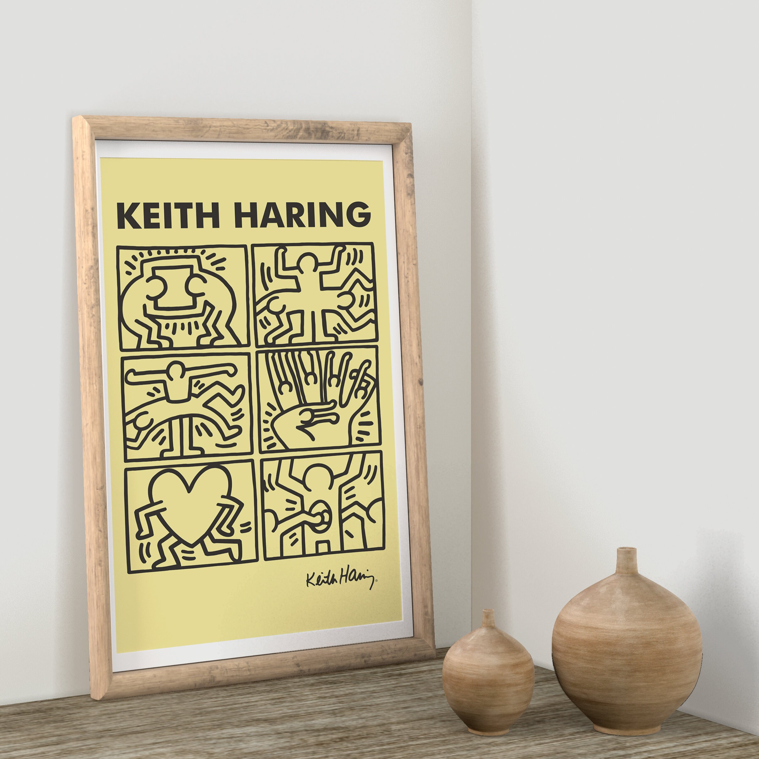 Keith Haring Exhibition Poster, Pop Art Poster, Pop Art Love ...