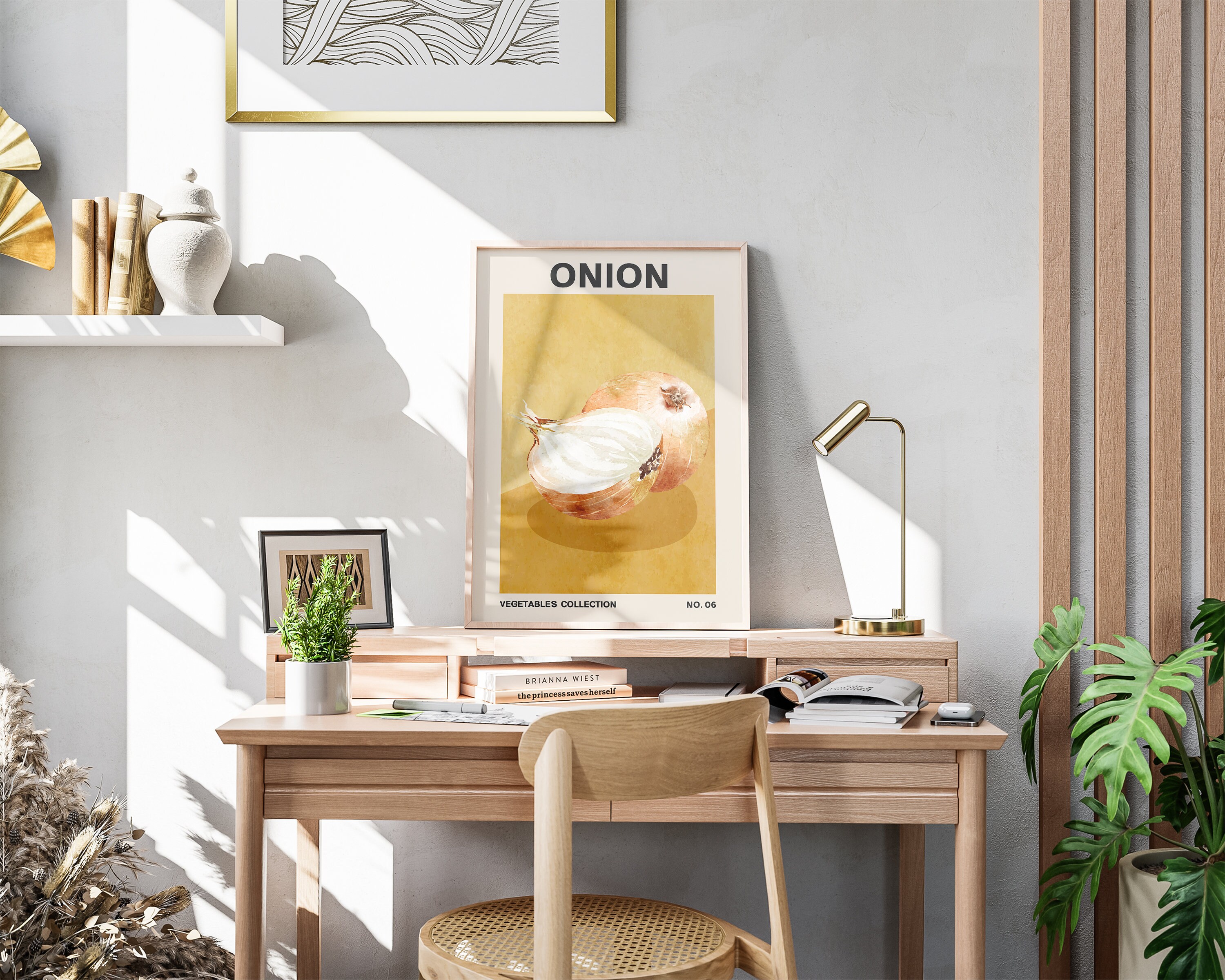 Retro Onion Poster Onion Wall Art Food Poster Onion Print - Etsy
