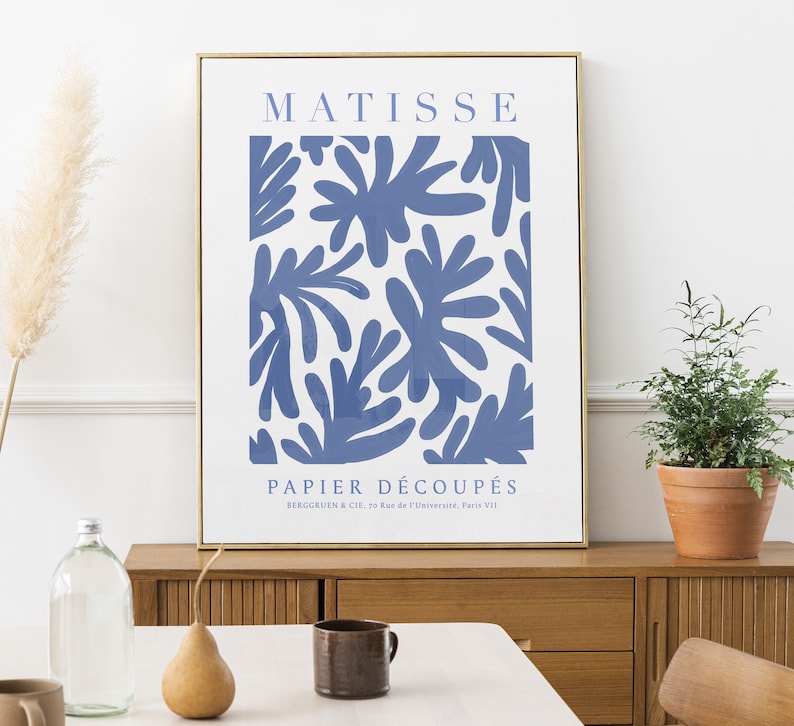 Henri Matisse Print, Cut Outs Matisse, Exhibition Poster, Pastel Color ...