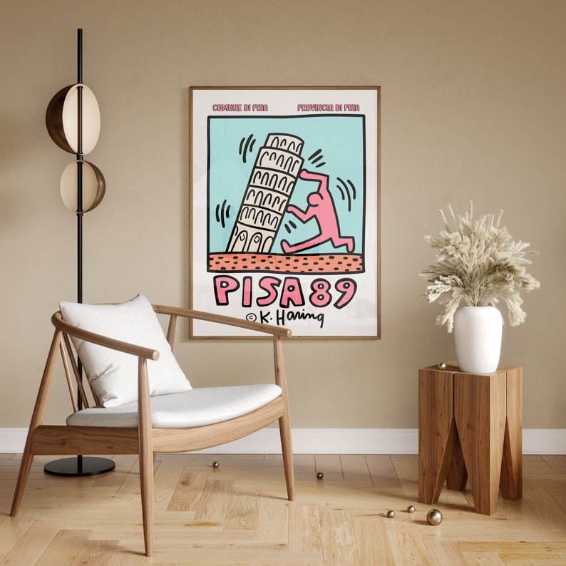 Keith Haring Poster, Pisa 89, Exhibition Poster, Keith Haring Pop Art ...