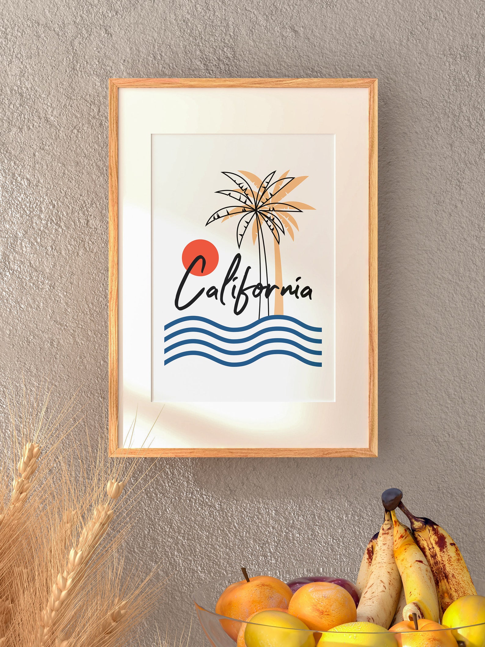 California Travel Poster, California Wall Art, Mid Century Poster ...