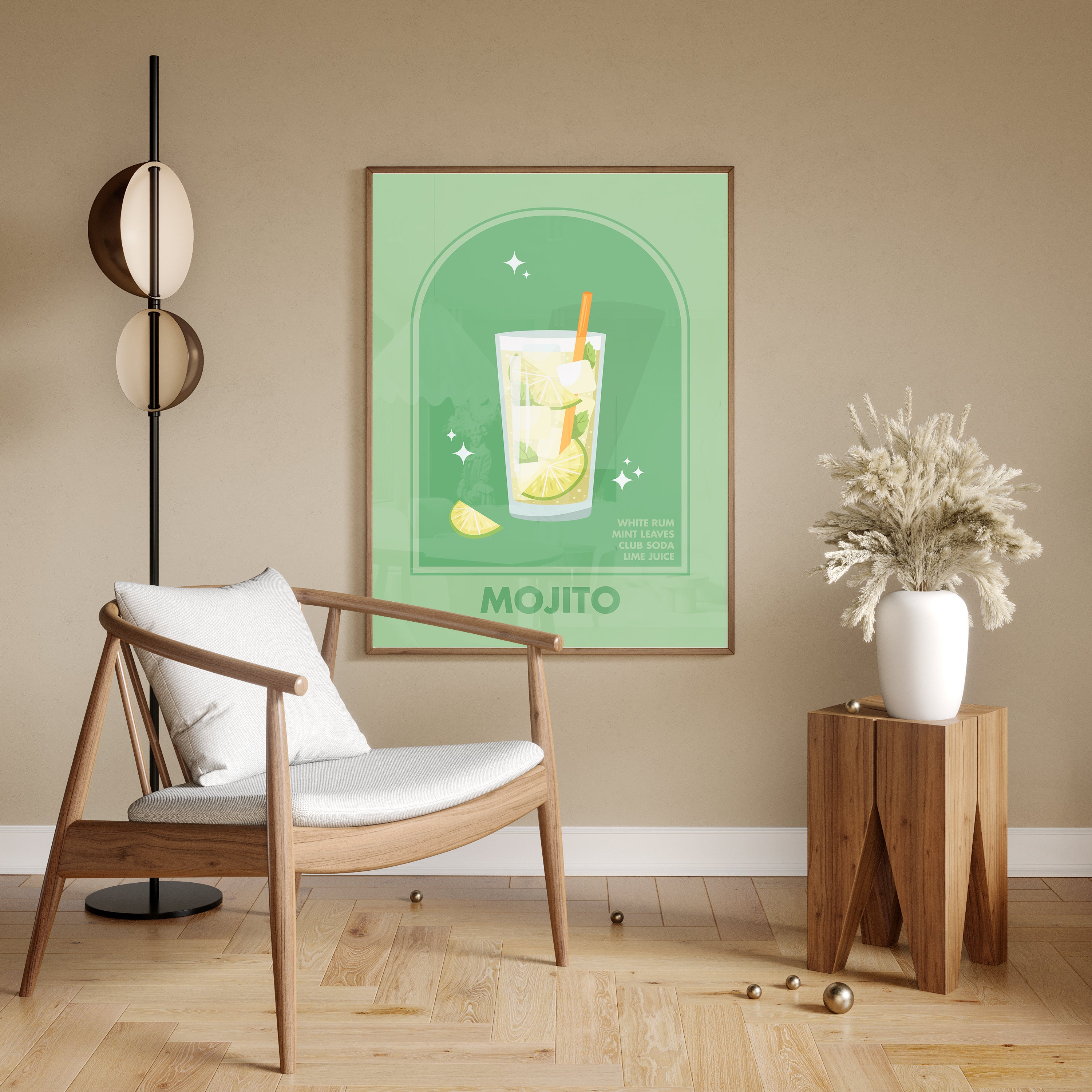 Mojito Cocktail Print, Bar Wall Art Decor, Cosmo Cocktail, Cool Art for ...