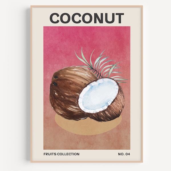Coconut Print - Etsy