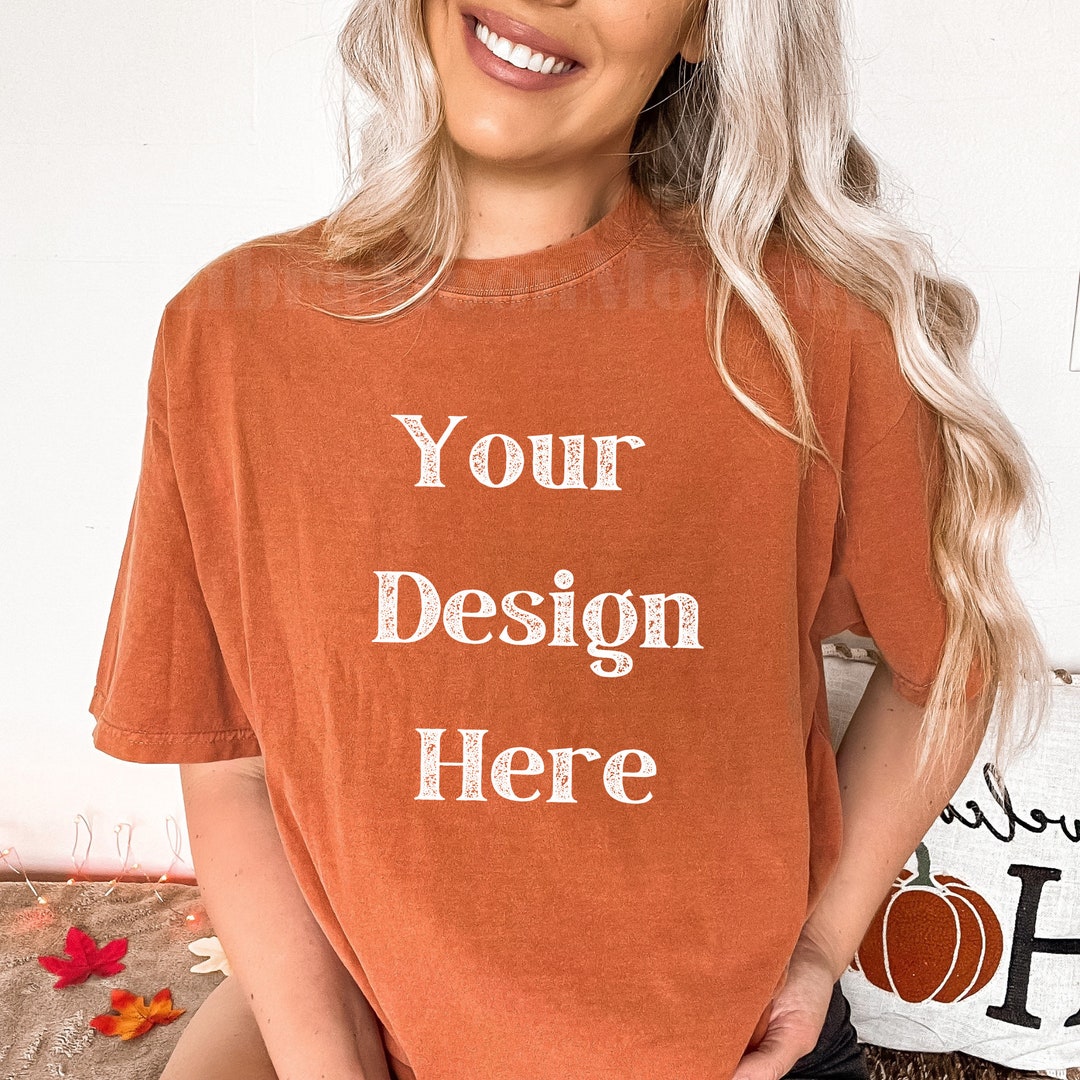 Comfort Colors 1717 Mockup Yam Square Mockup Fall Mockup Halloween ...