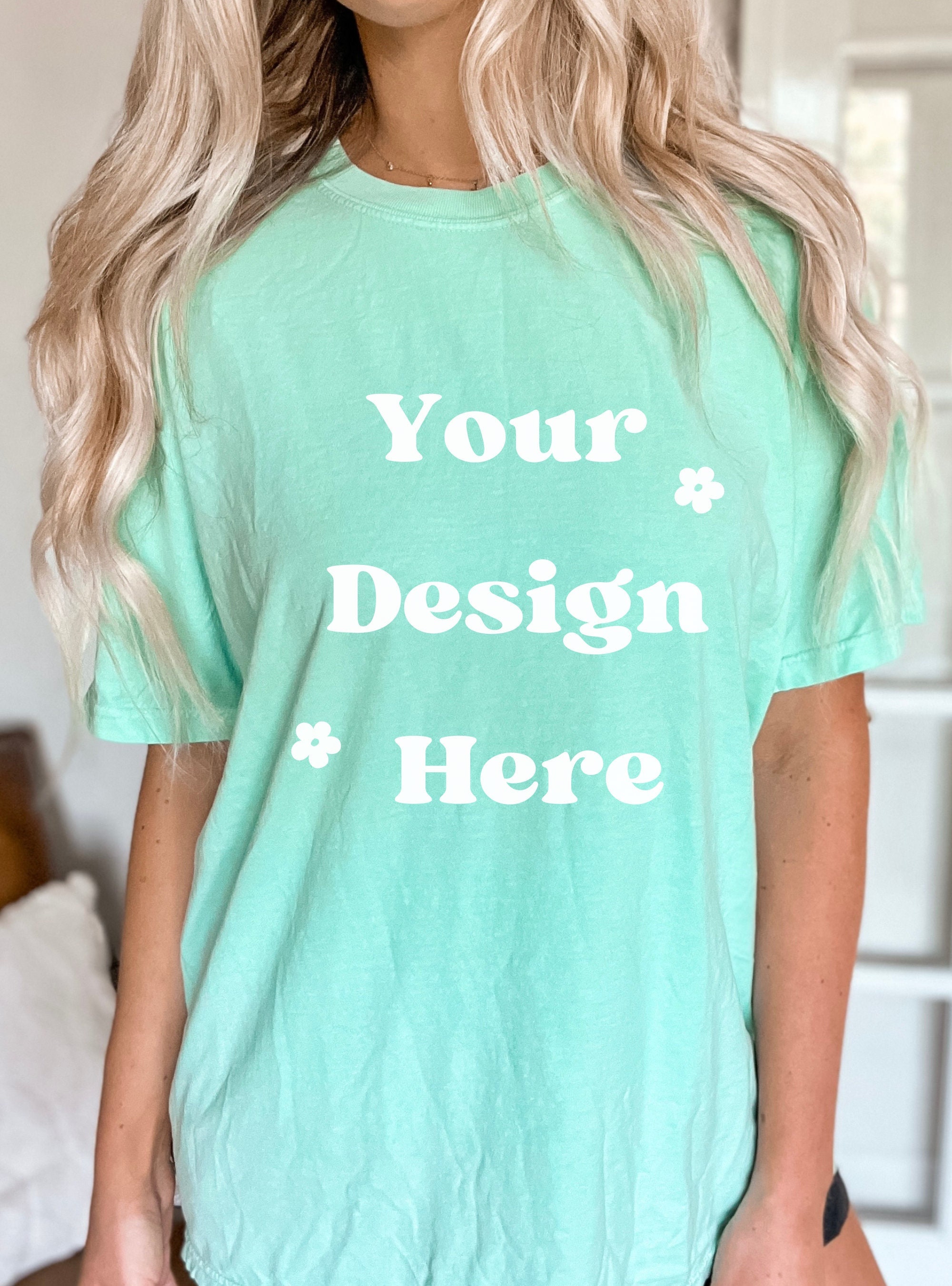 Comfort Colors 1717 Mockup Island Reef Mockup Comfort Colors C1717 ...