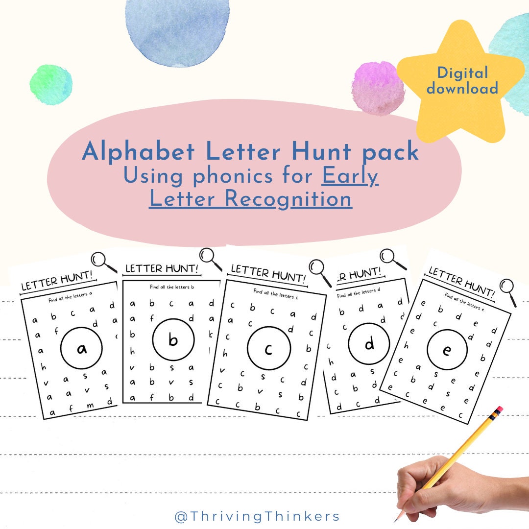 Alphabet Letter Hunt Phonics Phase 2 Little Wandle Read Write Inc ...
