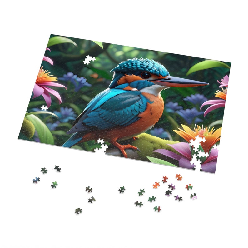 Colorful Kingfisher Bird in the Forest Animals Puzzle Jigsaw Puzzle 30 ...