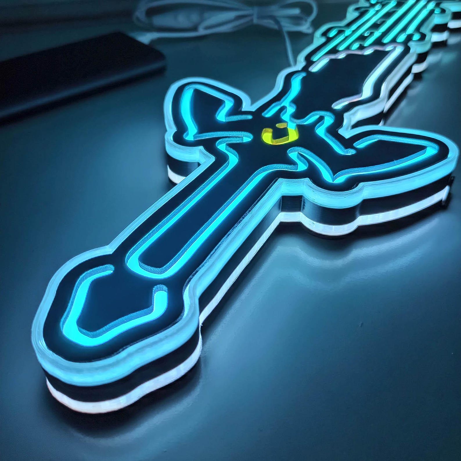 3d Lighted Legend of Zelda Master Sword | Led Master Sword Decoration ...