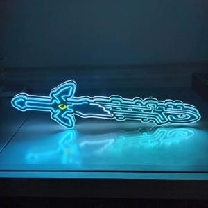 3d Lighted Legend of Zelda Master Sword | Led Master Sword Decoration ...