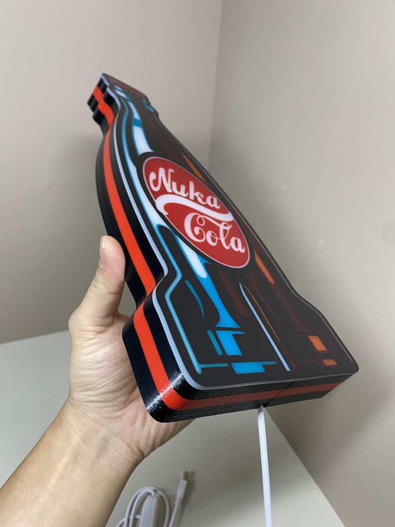 Nuka Cola Quantum Bottle Light Box, Game Room Decor Lamp, Gifts for ...