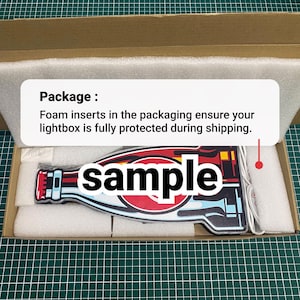 3D Auto Garage LED Sign, Modern 3D Illuminated Car Lightbox ...