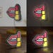 Lipstick 3D Novelty Light Box, Elegant Beauty Salon Wall Art, Feminine ...