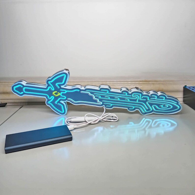 3d Lighted Legend of Zelda Master Sword | Led Master Sword Decoration ...