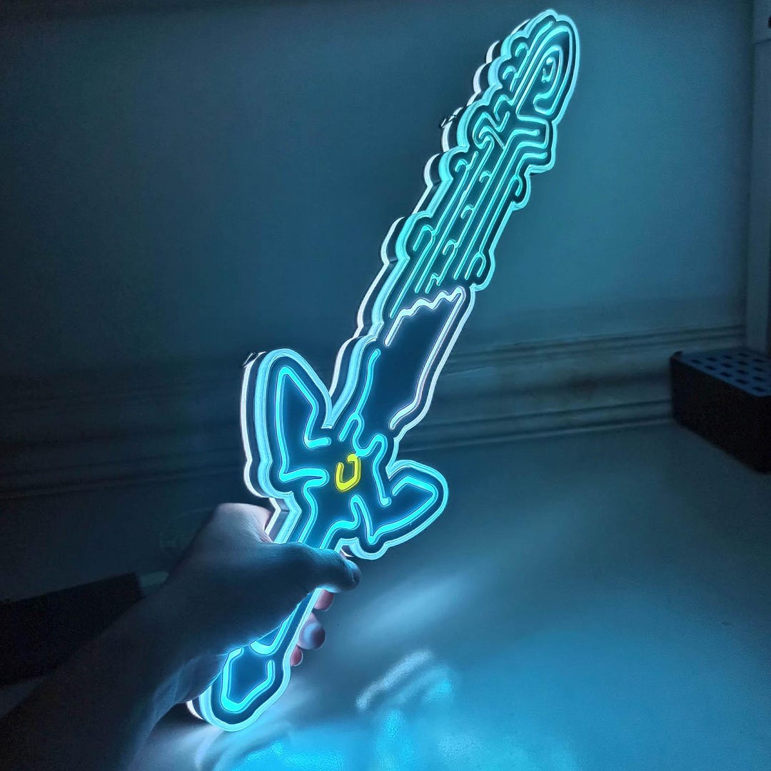 3d Lighted Legend of Zelda Master Sword | Led Master Sword Decoration ...