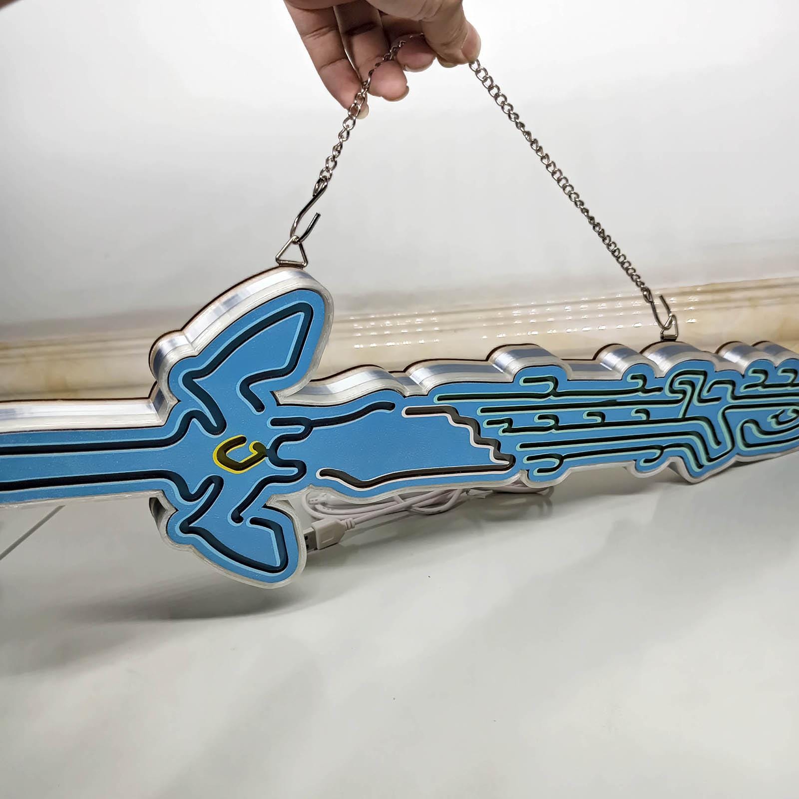 3d Lighted Legend of Zelda Master Sword | Led Master Sword Decoration ...
