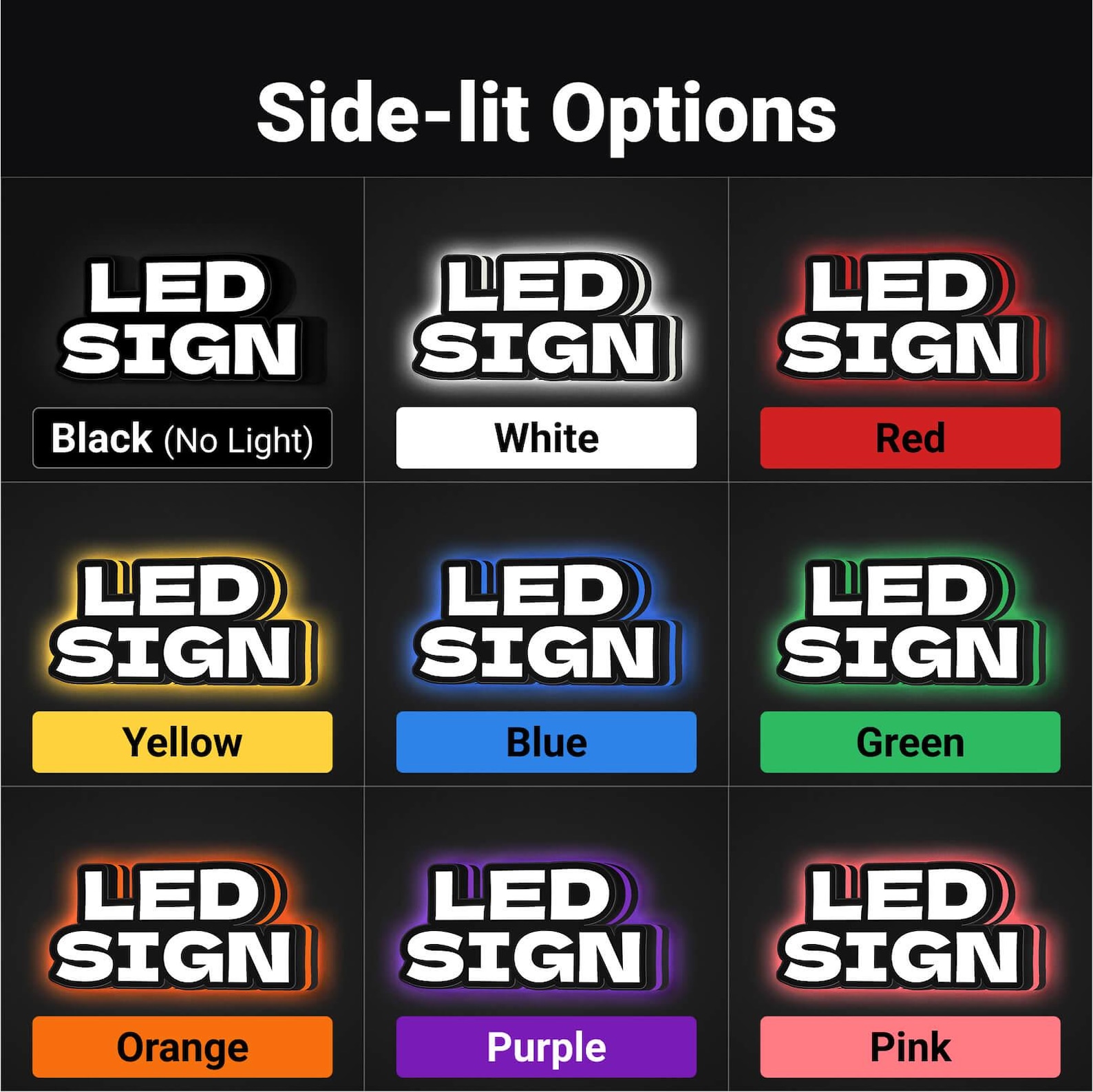 Fully Custom Side Lit Light Box, Led Signage – Any Shape/size/design ...