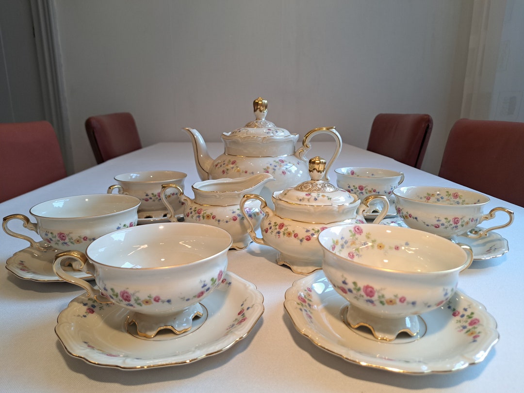 Jaeger & Co Bavaria Porcelain Tea Set 6 Persons - Etsy