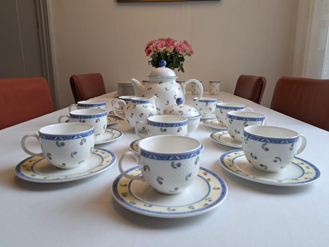 Villeroy & Boch Tipo Adeline Coffee/tea Set (10 Pers.), Teapot, Cream ...