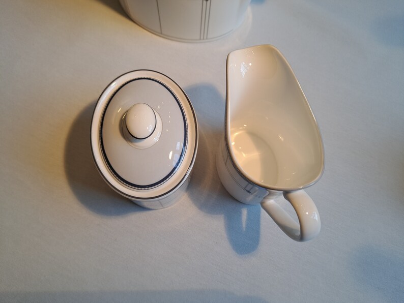 Wedgwood Quadrants Tea Pot and Cream Set - Etsy