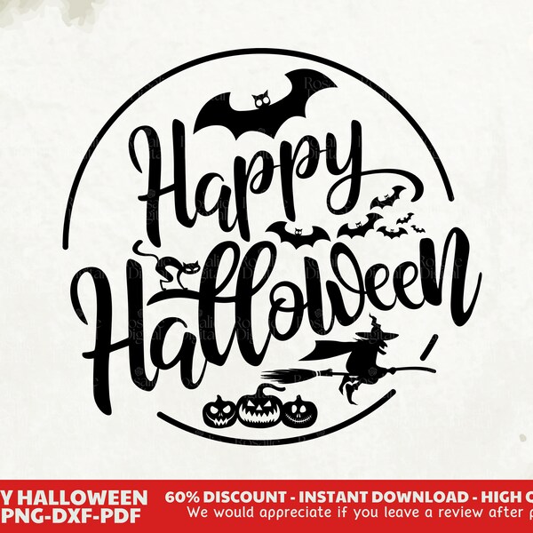 Happy Halloween Svg - Etsy