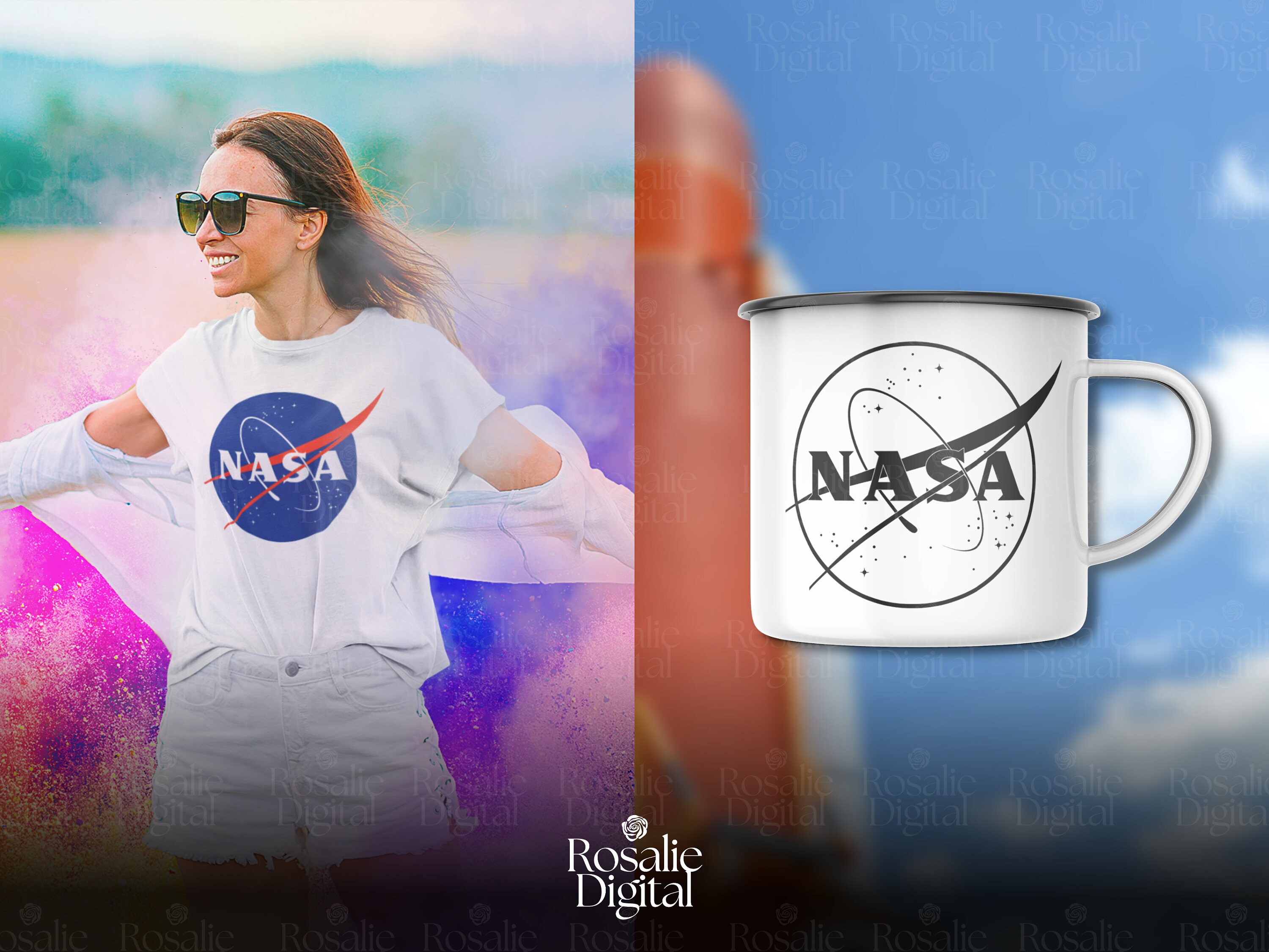 NASA Svg Nasa Logo Svg NASA Circle Logo 3 Color Layered SVG - Etsy ...