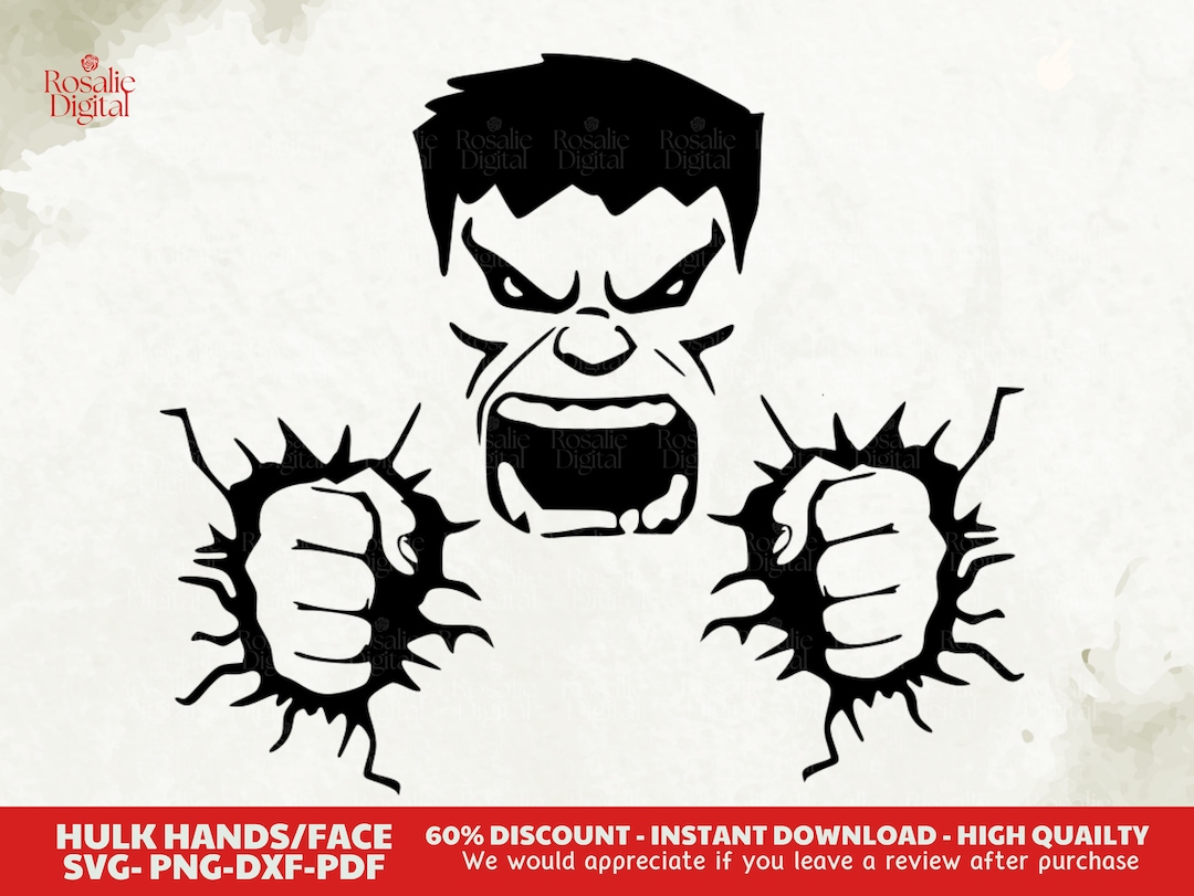 Hulk Face Svg Hulk Hands Svg Cut Files for Cricut - Etsy Australia