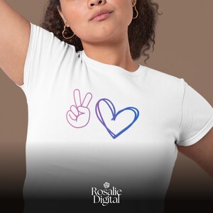 Peace and Love SVG File, Peace Love Svg, Peace Sign SVG Files for ...