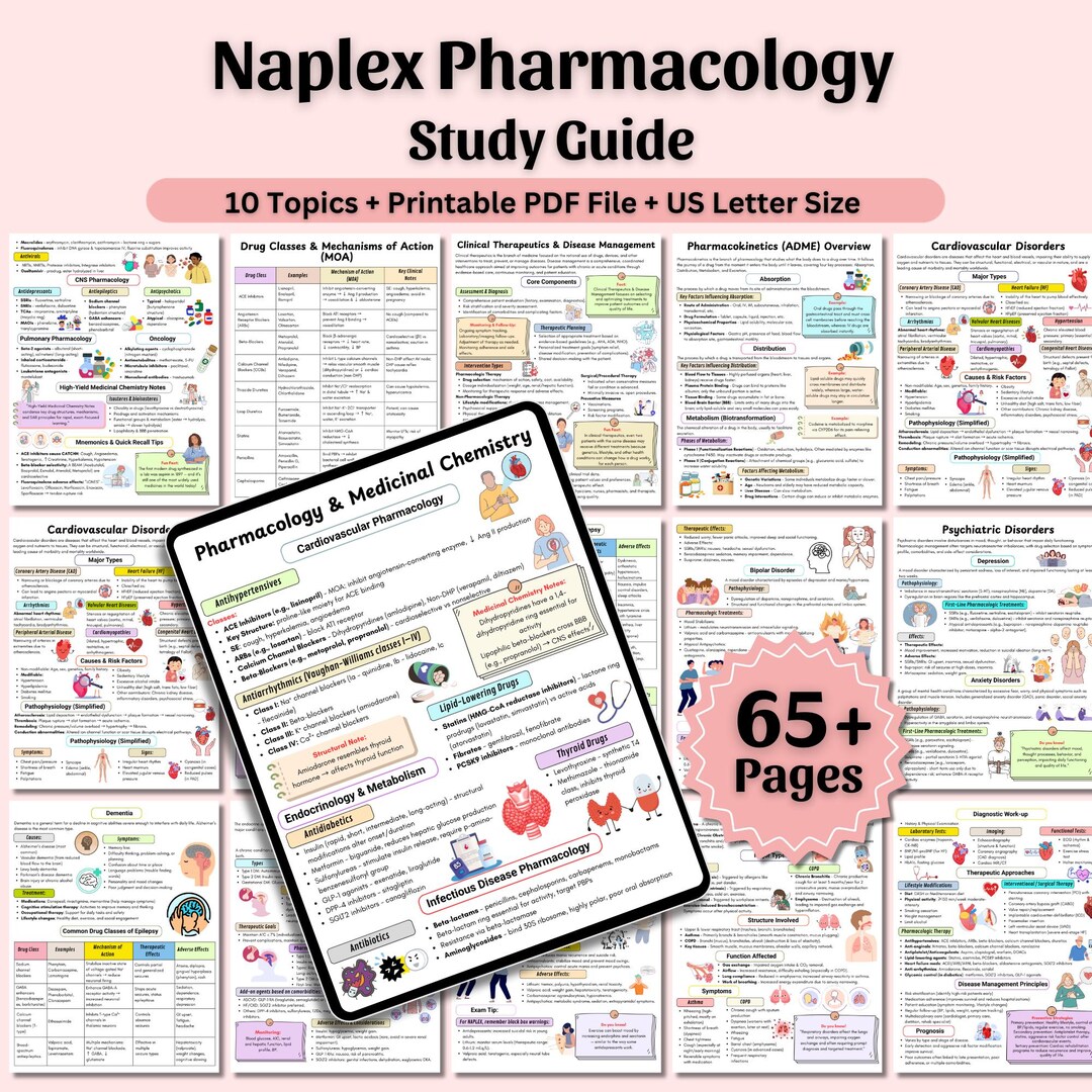 NAPLEX Pharmacology Study Guide Bundle | NAPLEX Prep 2025-26 ...