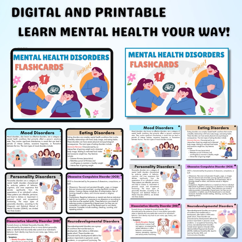 120+ Mental Health Nursing Flashcards | Mental Health Notes | Nursing ...
