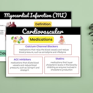 15 Cardiovascular Flashcards Printable | Nursing Students Notes ...