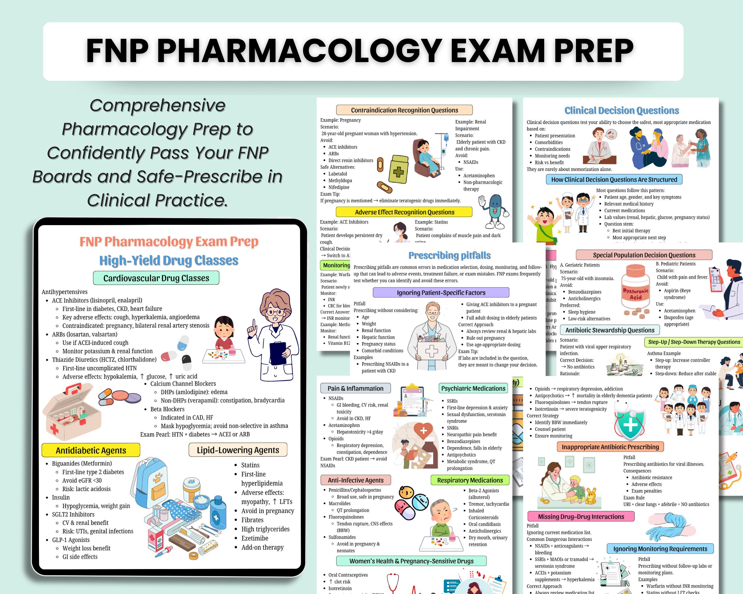 Advanced Pharmacology for FNP | Nurse Practitioner Pharmacology Study ...
