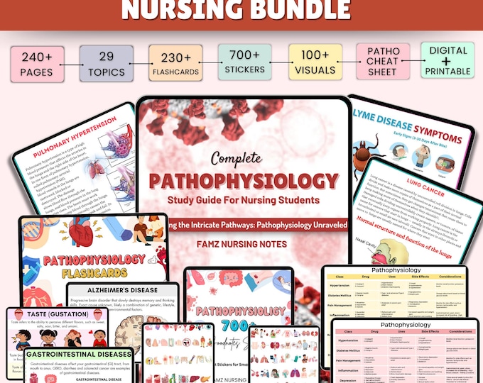 PATHOPHYSIOLOGY Study Guide Printable - Etsy
