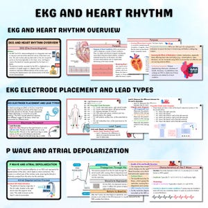 150+ EKG and Heart Rhythm Flashcards | EKG Study Guide | ECG or Ekg Interpretation | Cardiac ...