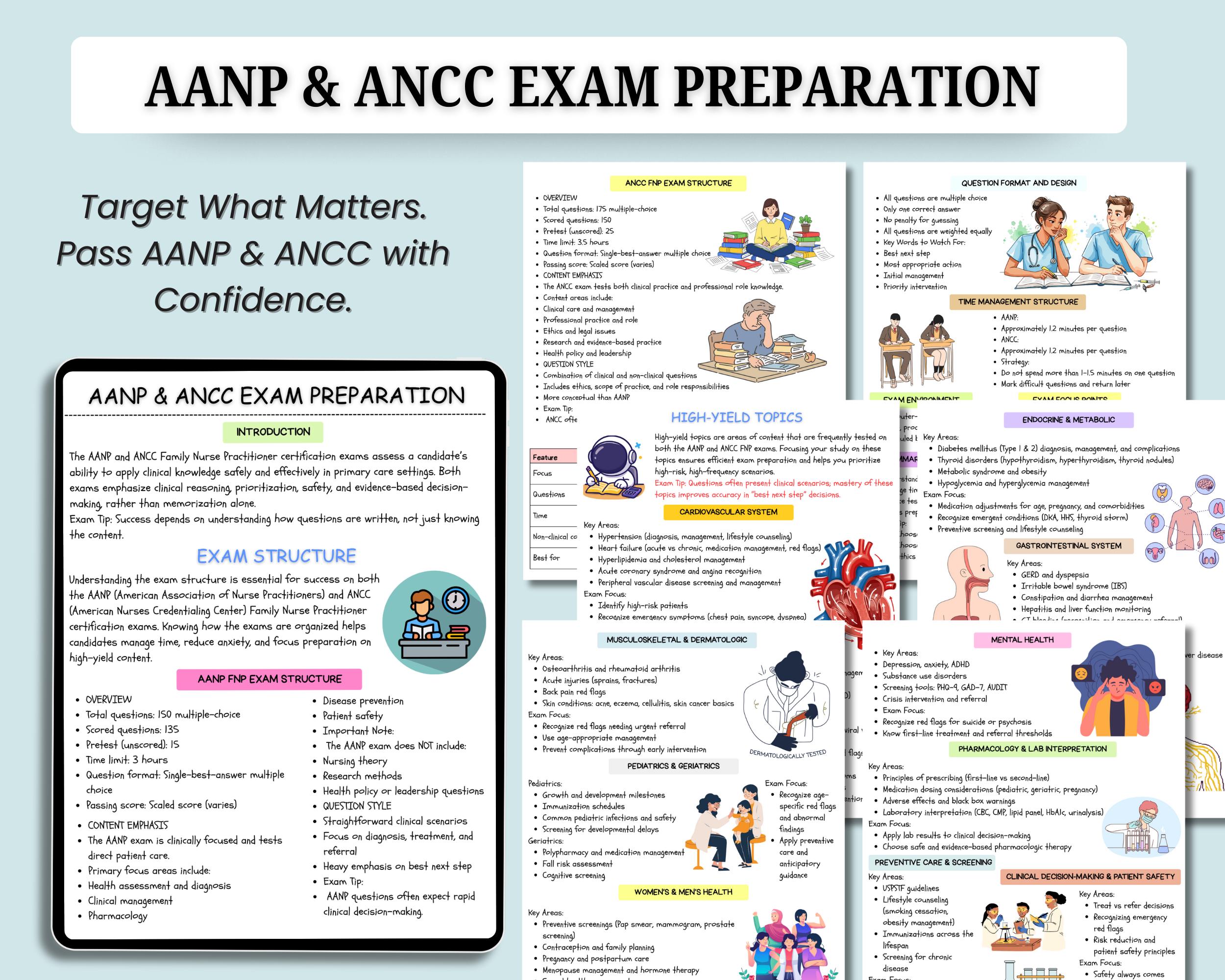 FNP Study Guide | Family Nurse Practitioner Primary Care | Exam ...