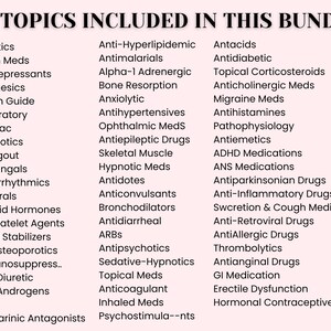 Pharmacology Cheat Sheet Bundle | Pharmacology Notes | Nursing Study ...