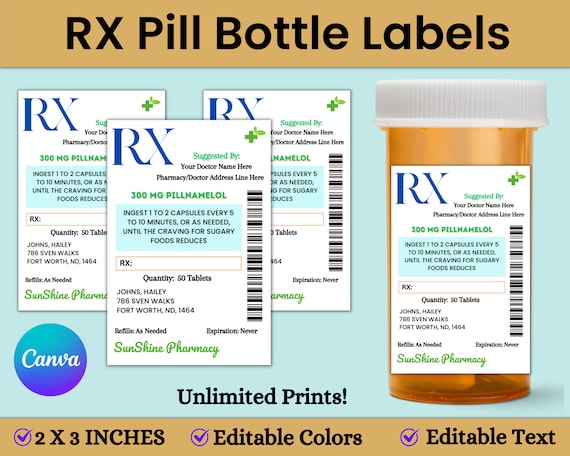 Prescription Label Template