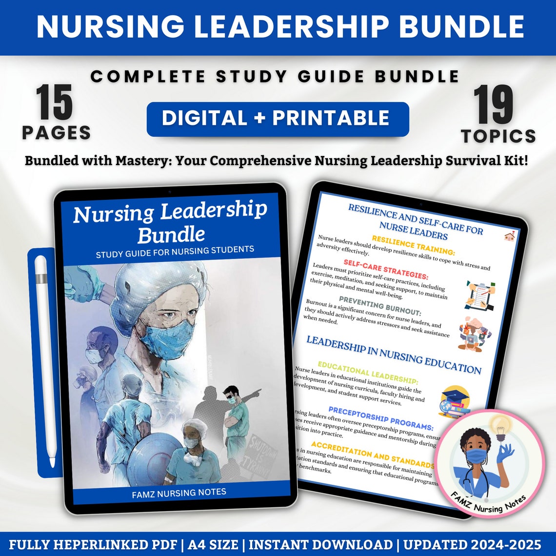 Nursing Leadership Bundle, Nurse Management, Nursing Notes, Nursing ...