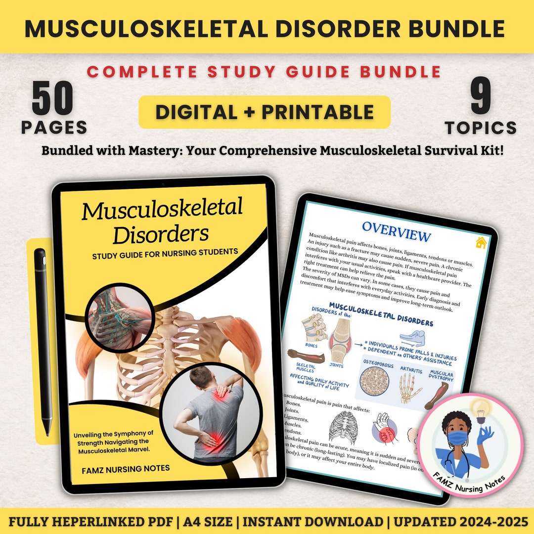 Musculoskeletal Disorders Bundle | Musculoskeletal Nursing ...